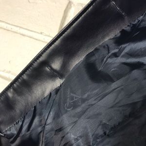 Armani Collezioni | Jackets & Coats | Armani Collezioni Blue Leather ...